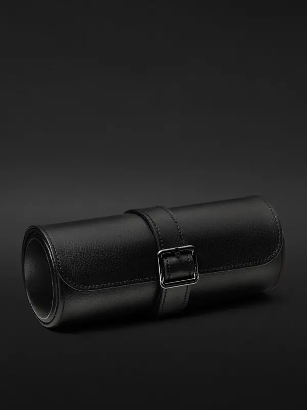 Wolf Textured Watch And Jewellery Roll
