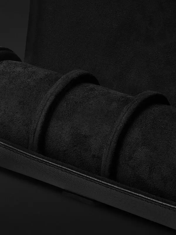 Wolf Textured Watch And Jewellery Roll