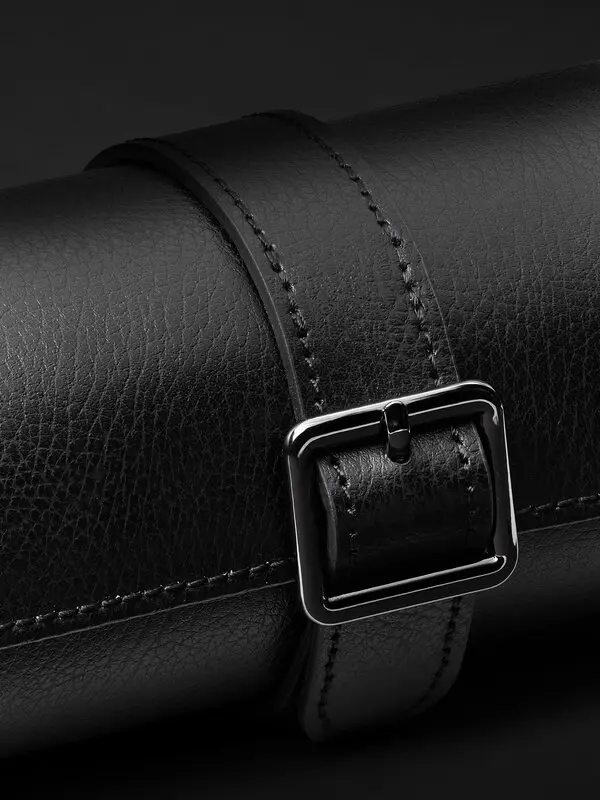 Wolf Textured Watch And Jewellery Roll
