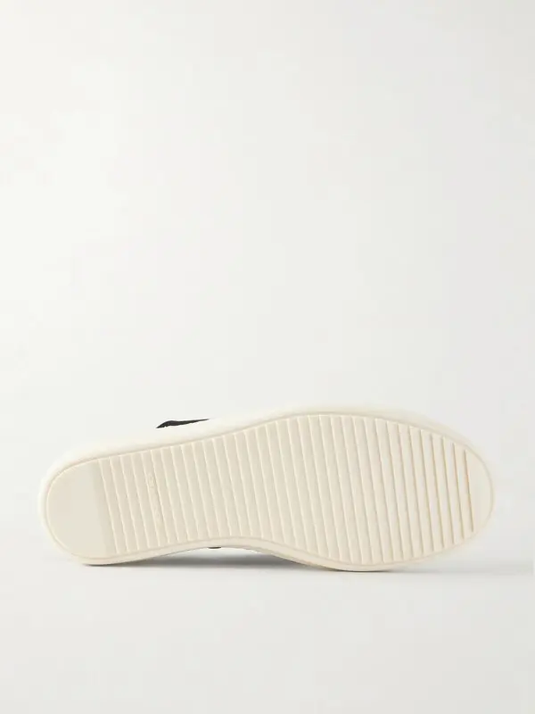 Rick Owens Jumbolace Denim Low Top Sneakers - Black