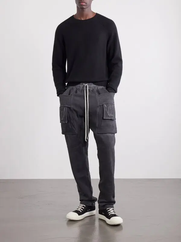 Rick Owens Creatch Straight-leg Cargo Sweatpants