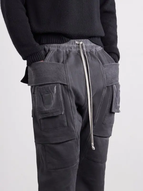 Rick Owens Creatch Straight-leg Cargo Sweatpants
