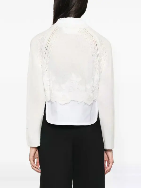 Ermanno Scervino Lace-trimmed Open-knit