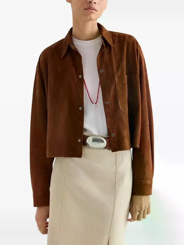 TWP Little Big Joe Leather Shirt Jacket