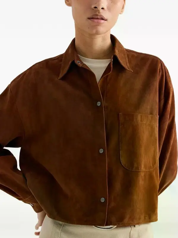 TWP Little Big Joe Leather Shirt Jacket