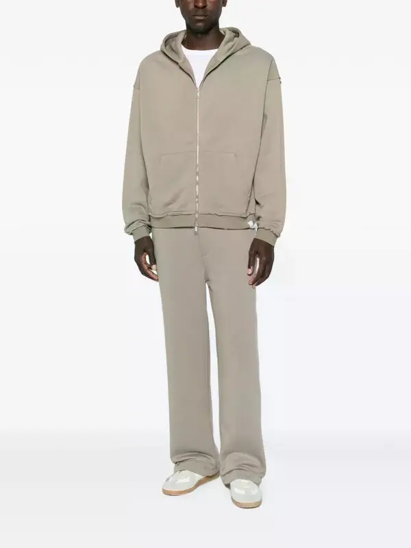 WOC Raw-edge Zip-up Hoodie