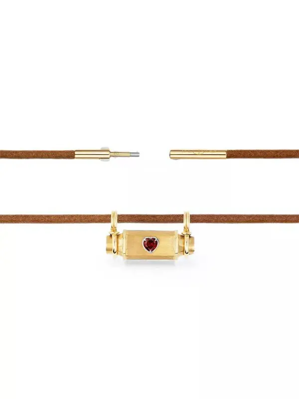 MARIE LICHTENBERG Ruby Heart Necklace