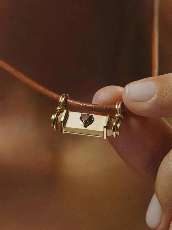 MARIE LICHTENBERG Ruby Heart Necklace