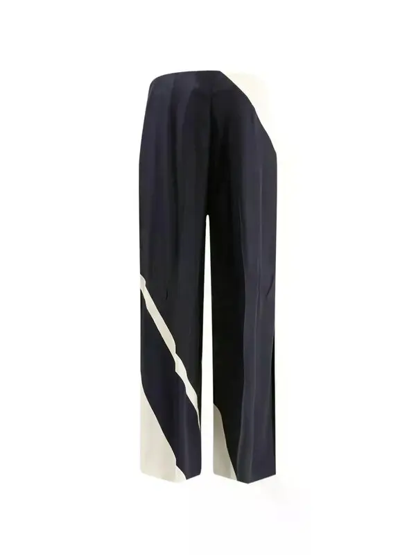 Alberta Ferretti Graphic-print Cropped Palazzo Pants