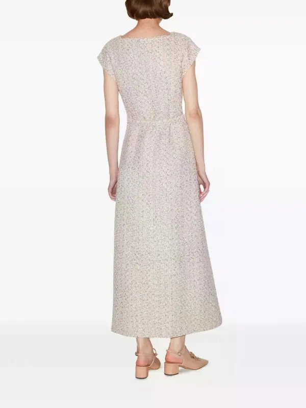 Huishan Zhang Suki Tweed Square Neck Dress