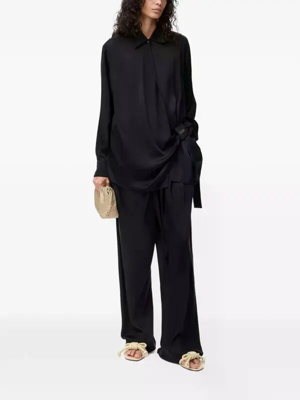 Loewe Draped Shirt In Silk
