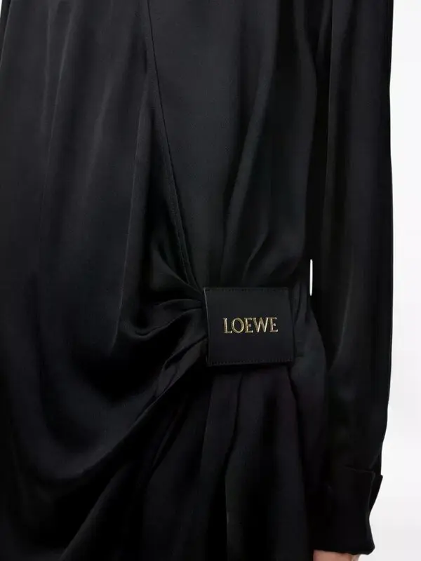 Loewe Draped Shirt In Silk