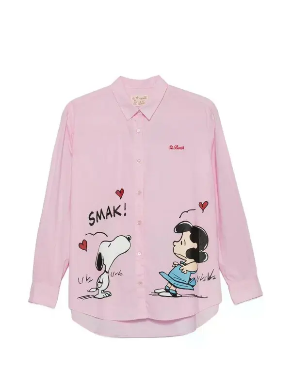 MC2 SAINT BARTH Graphic Print Brigitte Shirt - Pink