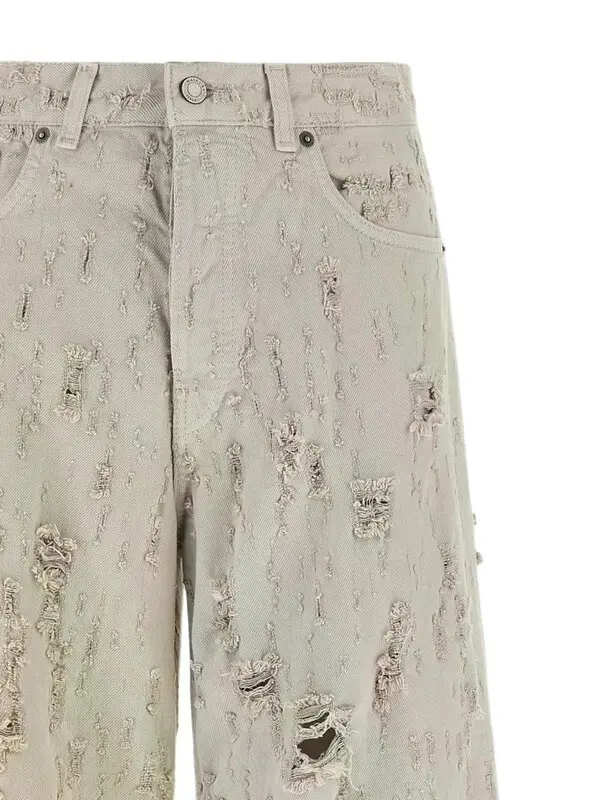 HAIKURE Bethany Distressed Wide-leg Jeans