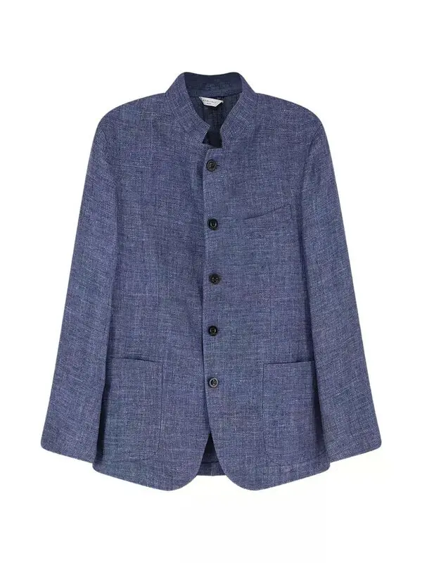 Boglioli Mandarin-collar Button-up Jacket