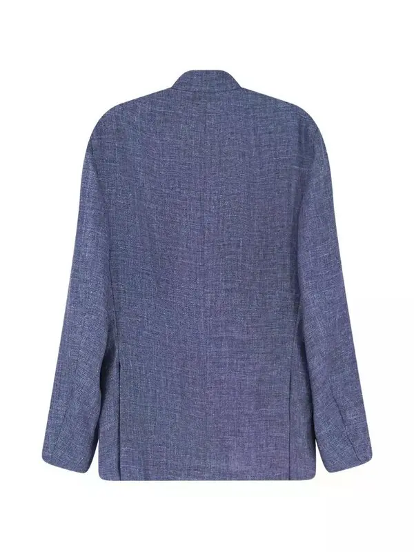 Boglioli Mandarin-collar Button-up Jacket