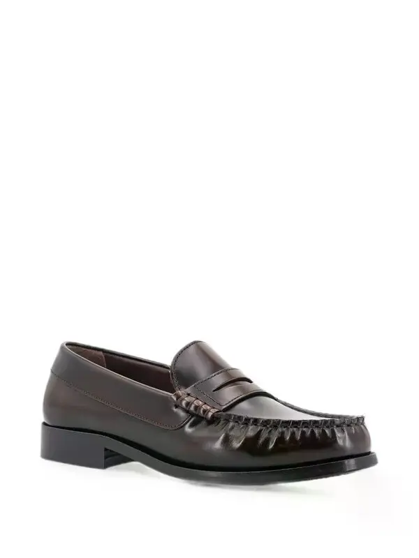 ALOHAS Rivet Leather Loafers