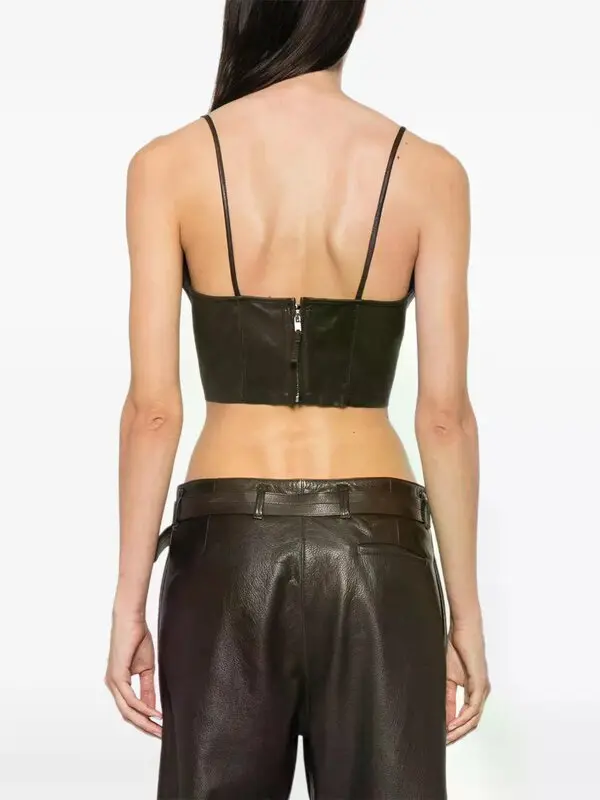Rick Owens Leather Crop Top