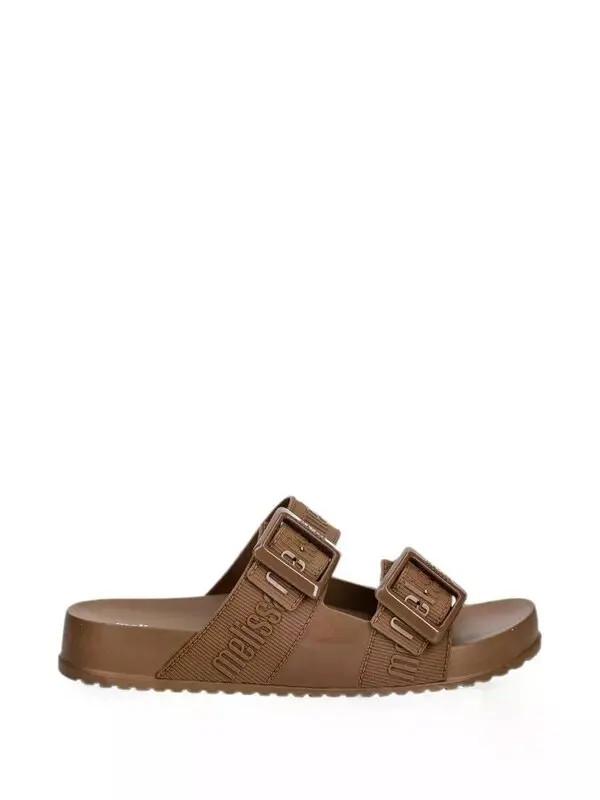 Melissa Cozy Slide M-lover Logo-print Slides - Brown