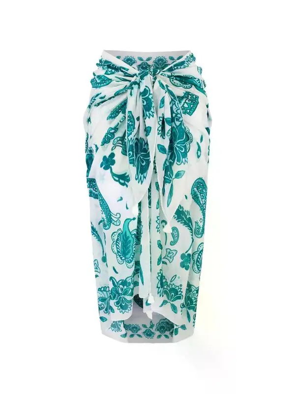 Heidi Klein Kos Sarong Paisley-print - White