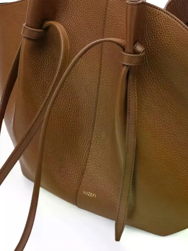 Yuzefi Large Mochi Grained Leather Tote Bag