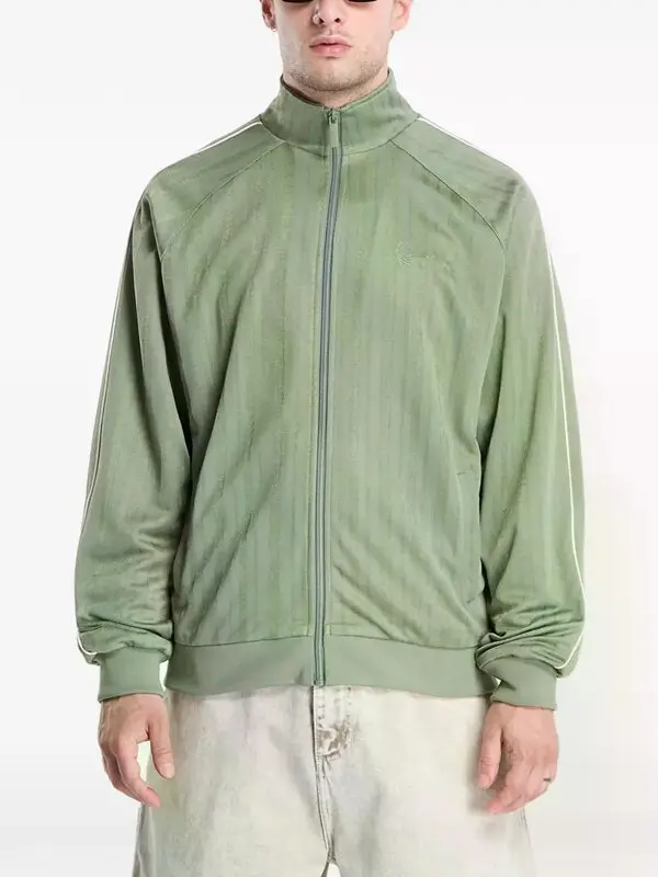 KARL KANI Signature Shadow Side-stripe Jacket - Green
