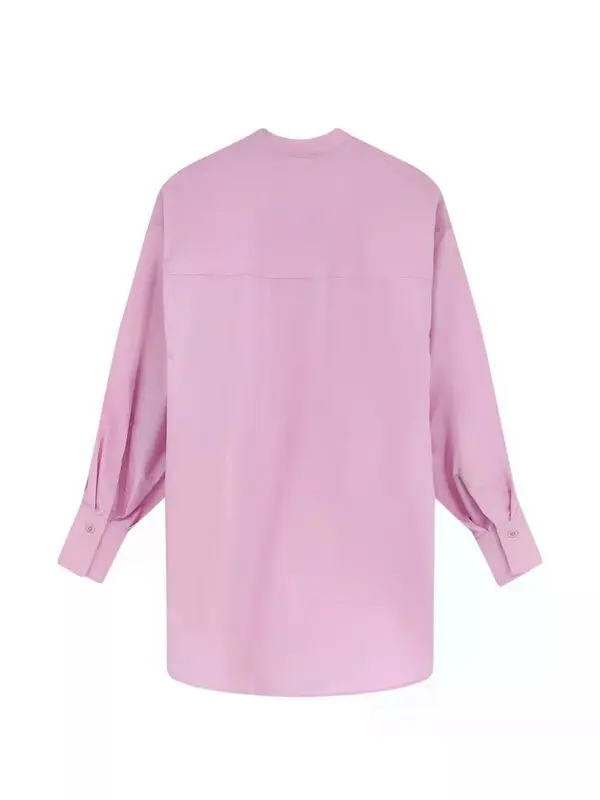 NUDE Ruffled-trim Cotton Shirt