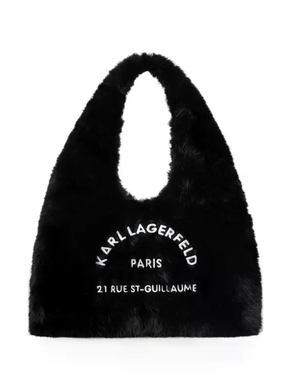 Karl Lagerfeld Rue St-guillaume Faux Fur Shoulder Bag