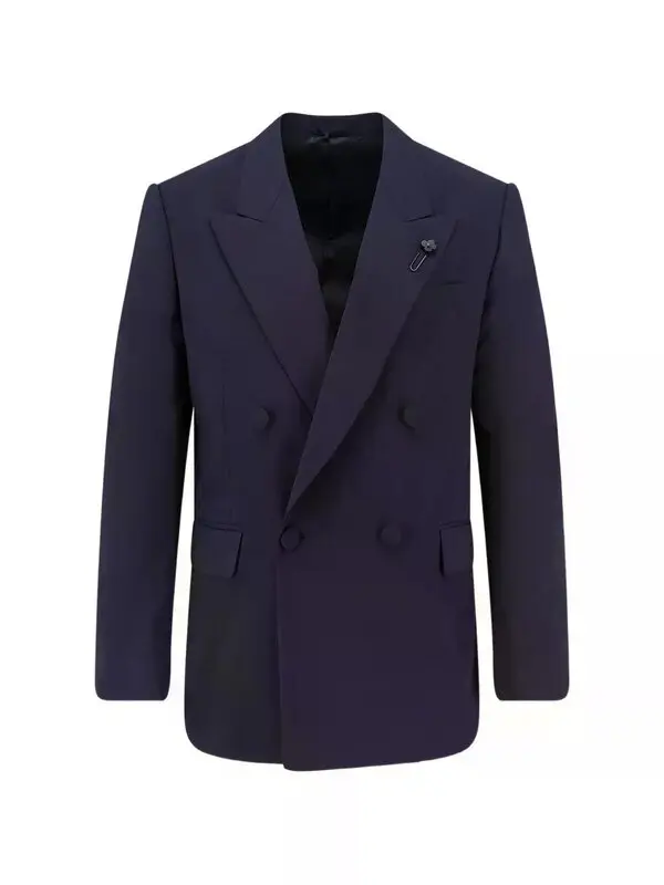 LARDINI Double-breasted Tuxedo Blazer