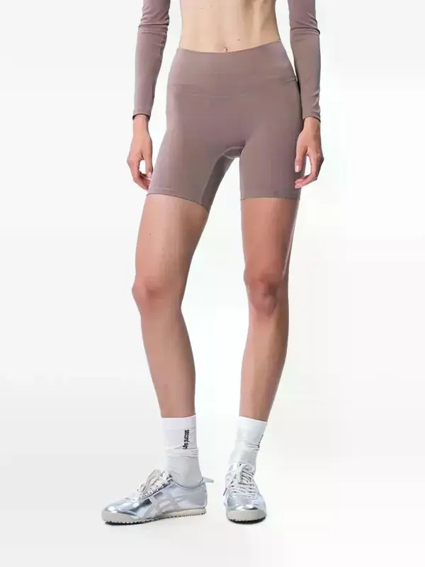 GOD SAVE QUEENS High-waisted Shorts - Brown