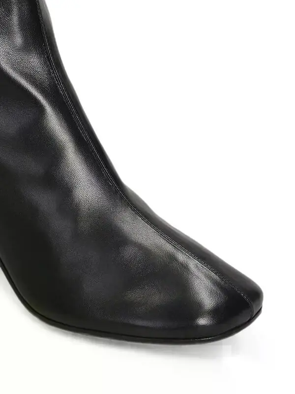 Paris Texas Alice Snakeskin-effect Block-heel Boots