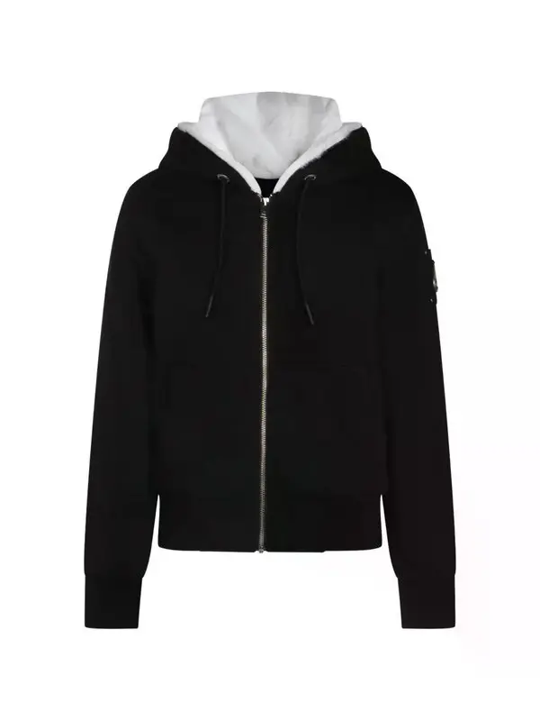 Moose Knuckles Drawstring Hoodie With Logo Patch