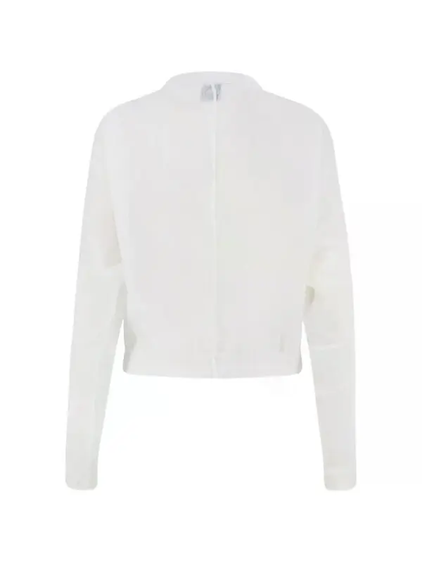 NUDE Ribbed-trim Polo-collar T-shirt