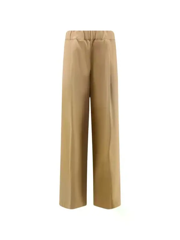 SEMICOUTURE Elasticated-waist Wide-leg Trousers