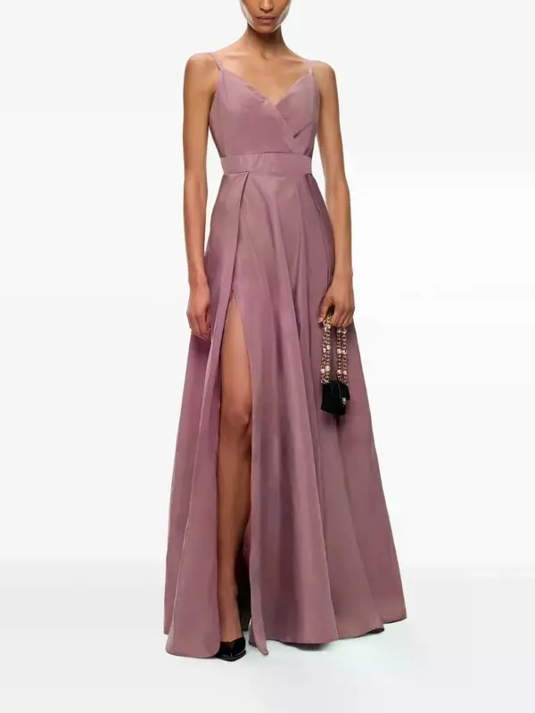 Pinko Wrap-style Slit-detail Dress - Pink