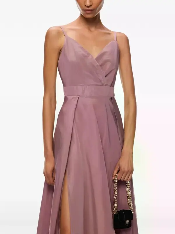Pinko Wrap-style Slit-detail Gown - Pink