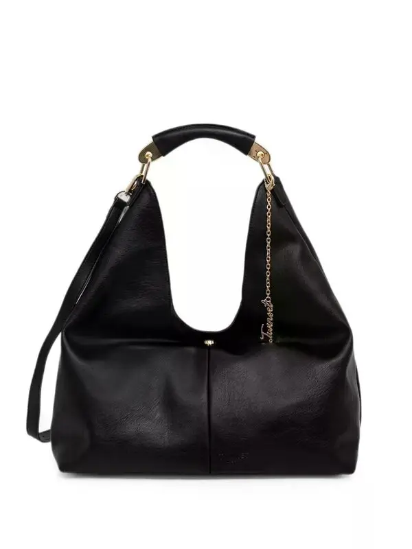 TWINSET Small Logo-charm Tote Bag - Black