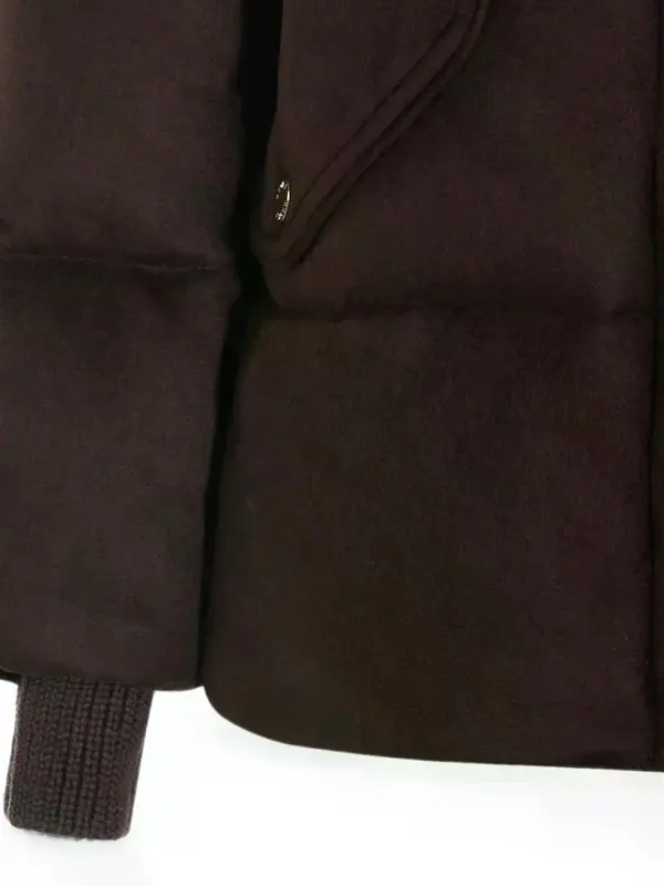 MOORER Fur-trim Hooded Coat