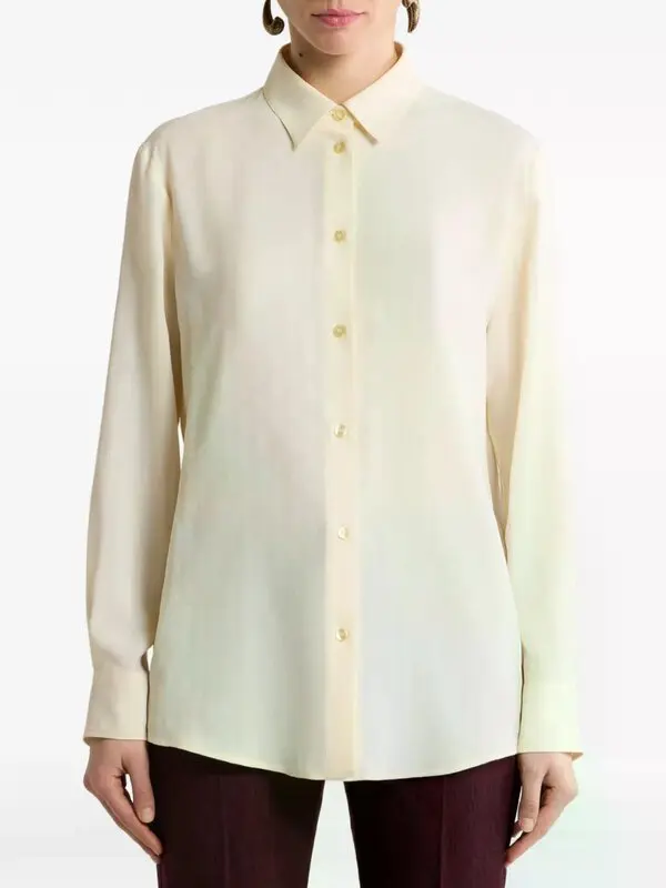 Etro Silk-blend Jacquard Paisley Shirt