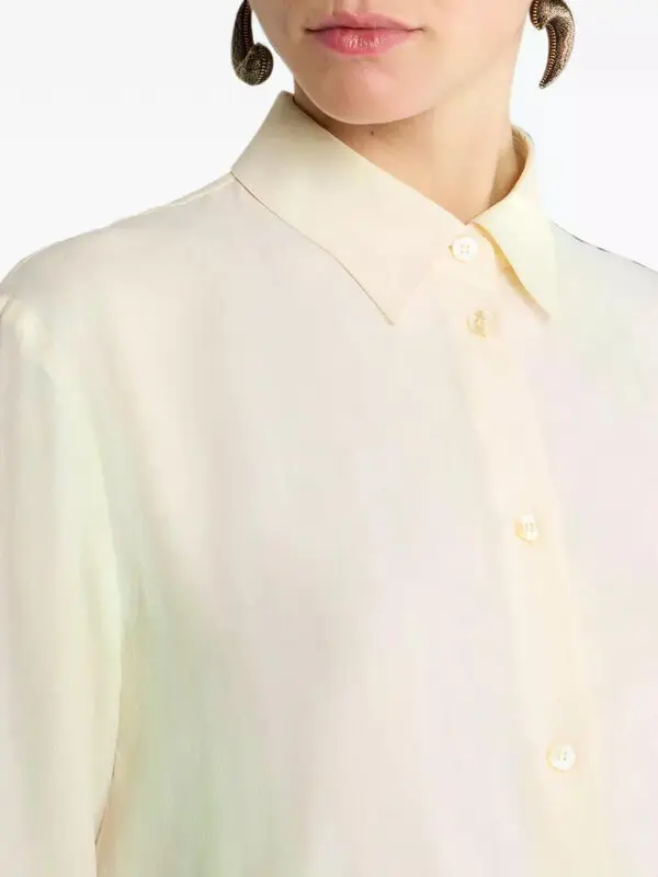 Etro Silk-blend Jacquard Paisley Shirt