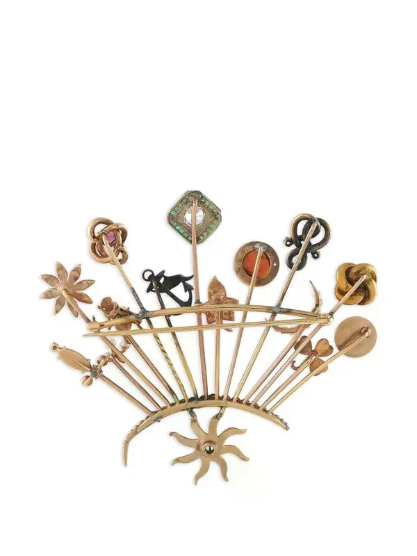 LB EXCLUSIVE Multi-stone Brooch - Gold