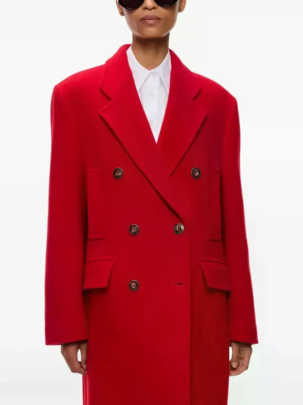 Pinko Double-breasted Notched-lapel Coat