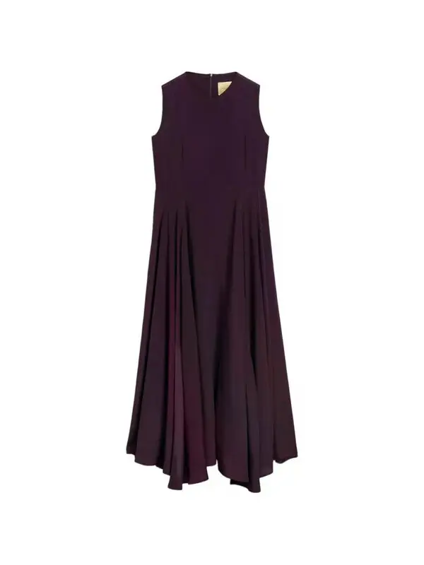 Momoni Eldra Flared Midi Dress - Purple