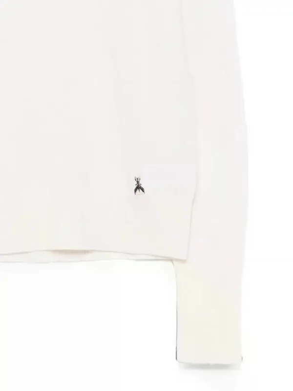 Patrizia Pepe Logo-plaque Cashmere Sweater - Neutrals