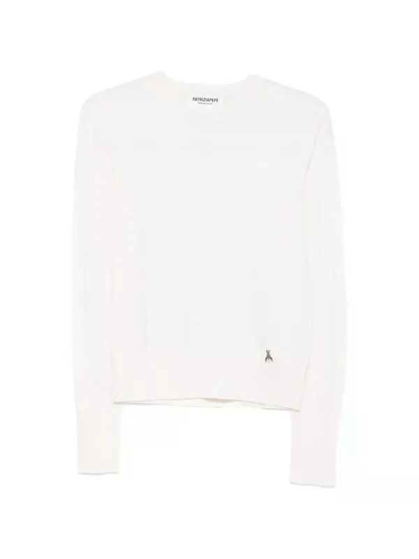 Patrizia Pepe Cashmere Crew Neck Sweater - Neutrals