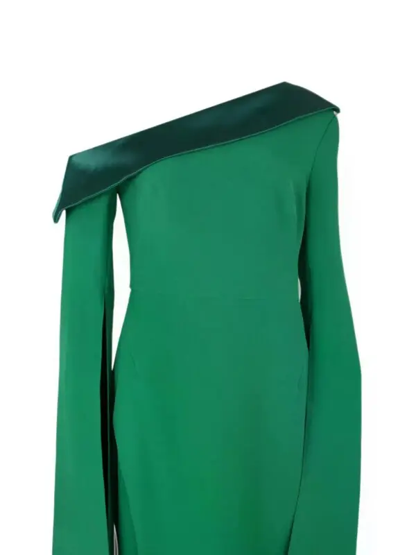Safiyaa One-shoulder Split-sleeve Maxi Dress