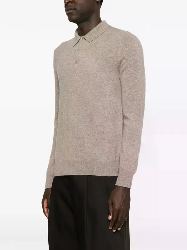 Eric Bompard Long-sleeve Cashmere Polo Shirt