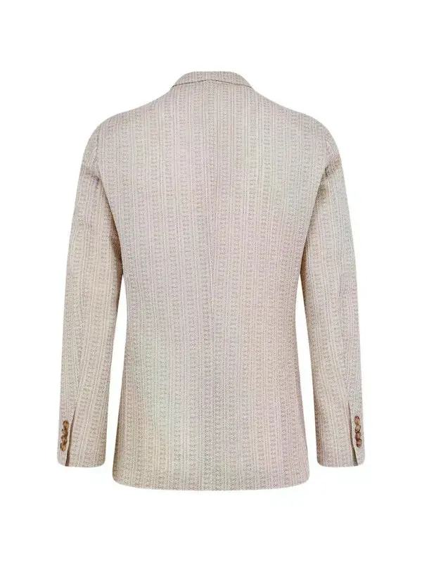 LARDINI Liknit Double-breasted Blazer - Neutrals