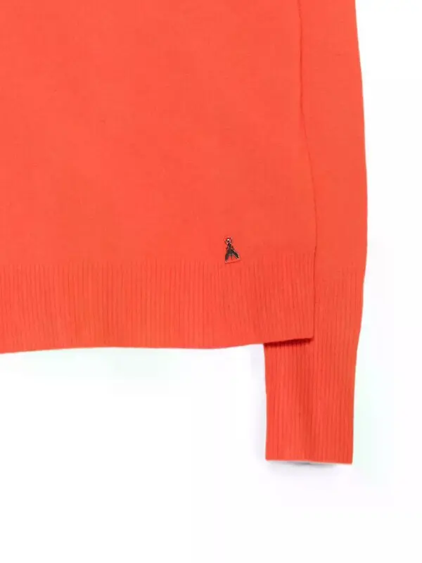Patrizia Pepe Crew-neck Cashmere Sweater - Orange