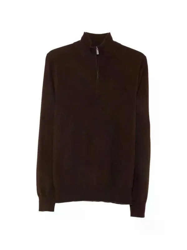 Eric Bompard Zip-neck Cashmere Knit